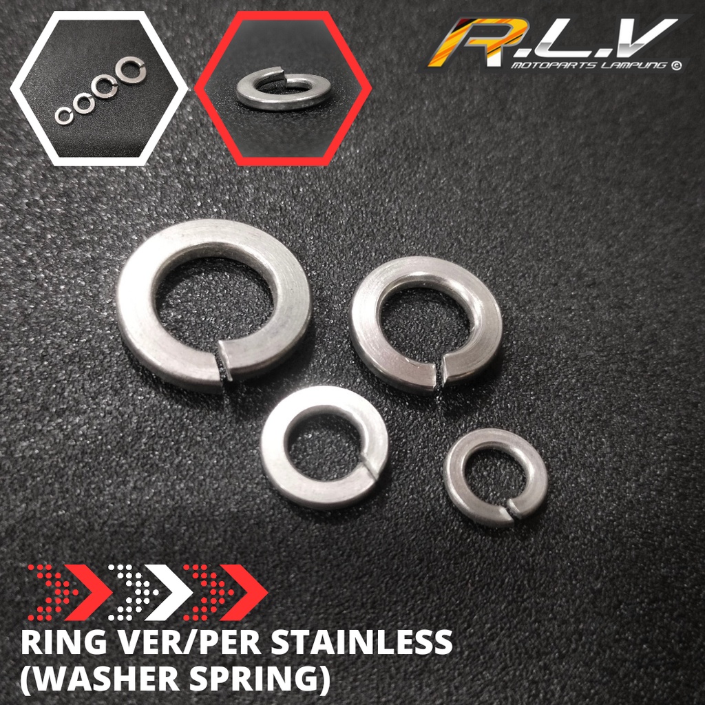 Jual Ring Per Stainless 304 M8 sd M14 THE A2-70 | Shopee Indonesia