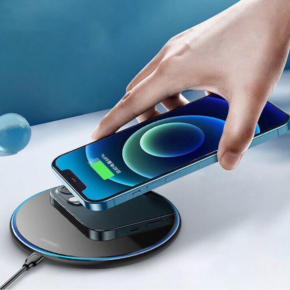 Jual Fast Charing 15W Qi Quick Charger Magnetic Wireless Charger for ...