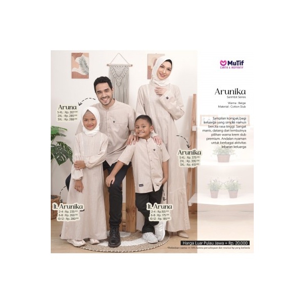 Jual SARIMBIT ARUNIKA-ARUNA MUTIF 2023 ALMOST BEIGE ORIGINAL NEW MODEL ...