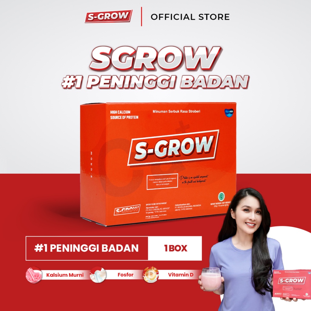 Jual SGROW 1 BOX ( 10 Sachet ) | Shopee Indonesia