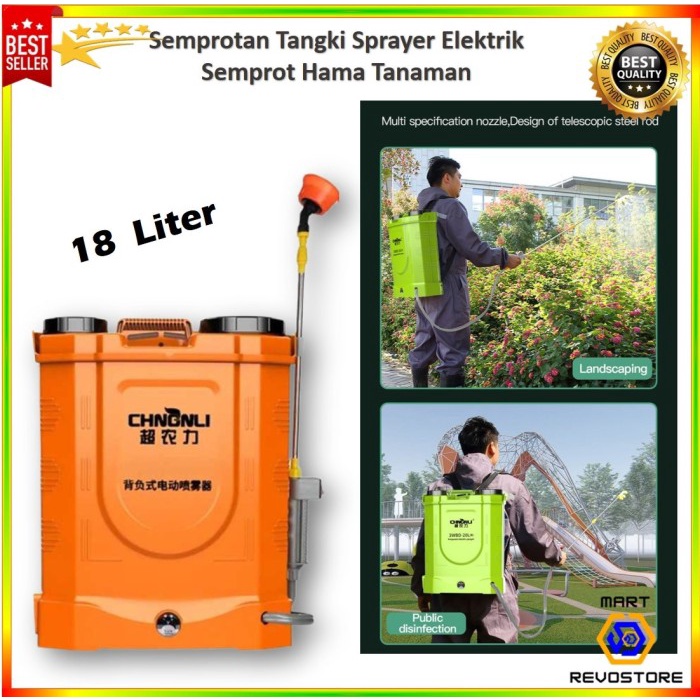Jual Sprayer Tangki Semprotan Elektrik 18 L Alat Semprot Hama Tanaman ...