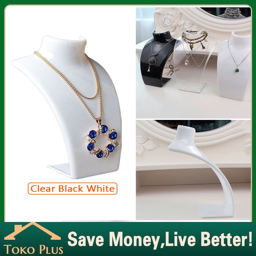 Jual Akrilik Pajangan Display Kalung Perhiasan Manekin Patung Leher ...