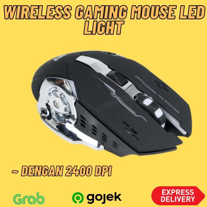 Jual Mouse Nirkabel Gaming dengan LED RGB Dynamic Lighting Wireless ...