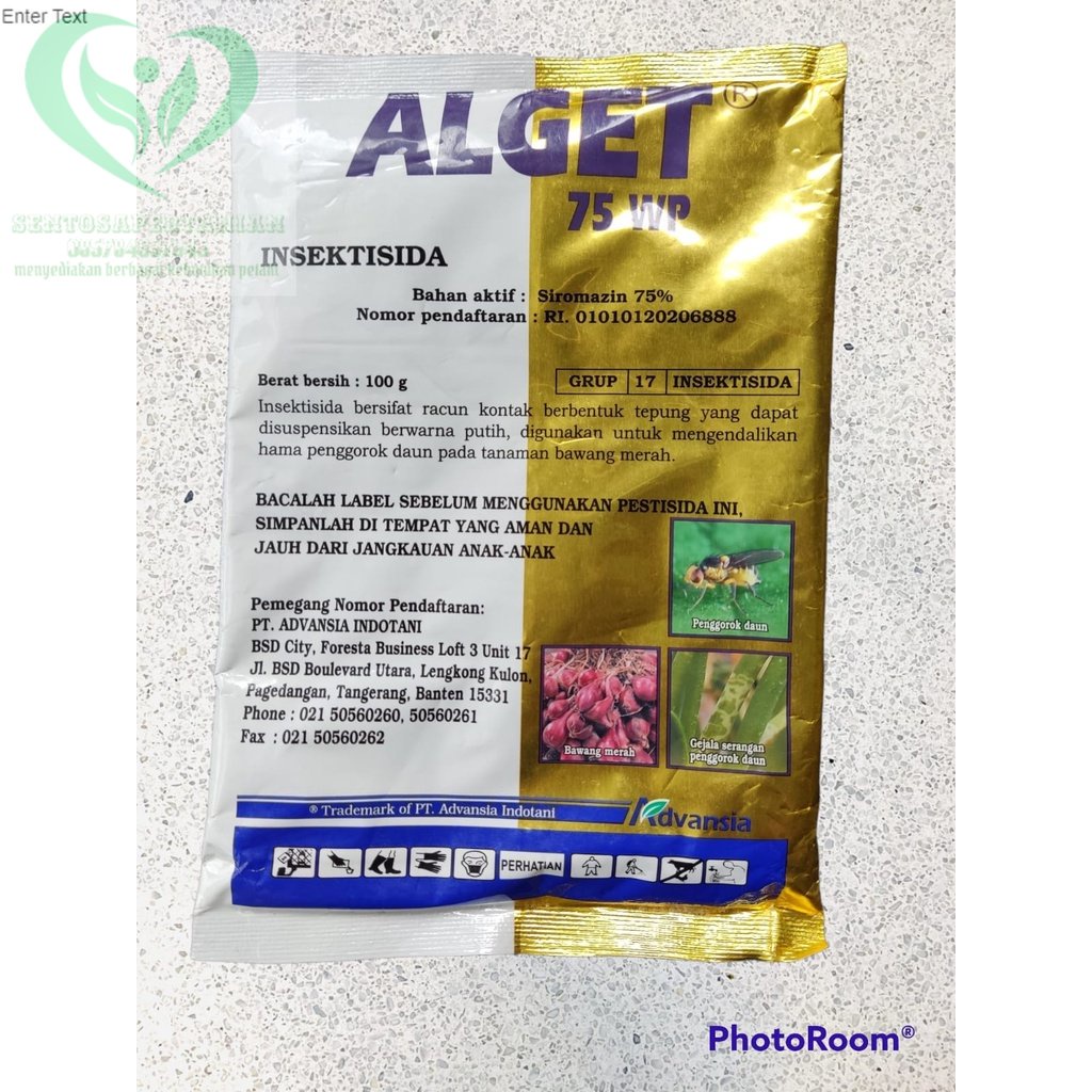 Jual Insektisida kontak ALGET 75 WP isi 100gr dr ADVANCIA | Shopee ...