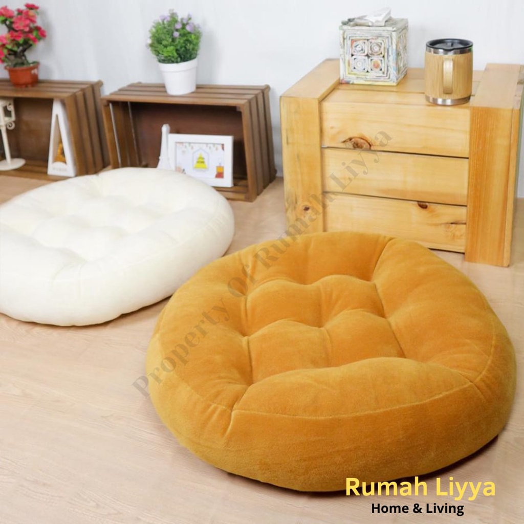 Jual Rumah Cushion Ball Alas Bantal Duduk Bulat Lantai Kursi Sofa ...