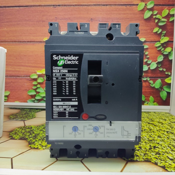 Jual MCCB Schneider NSX250N 3x250A LV431830 NSX 250 N 3P 250A TM250D ...