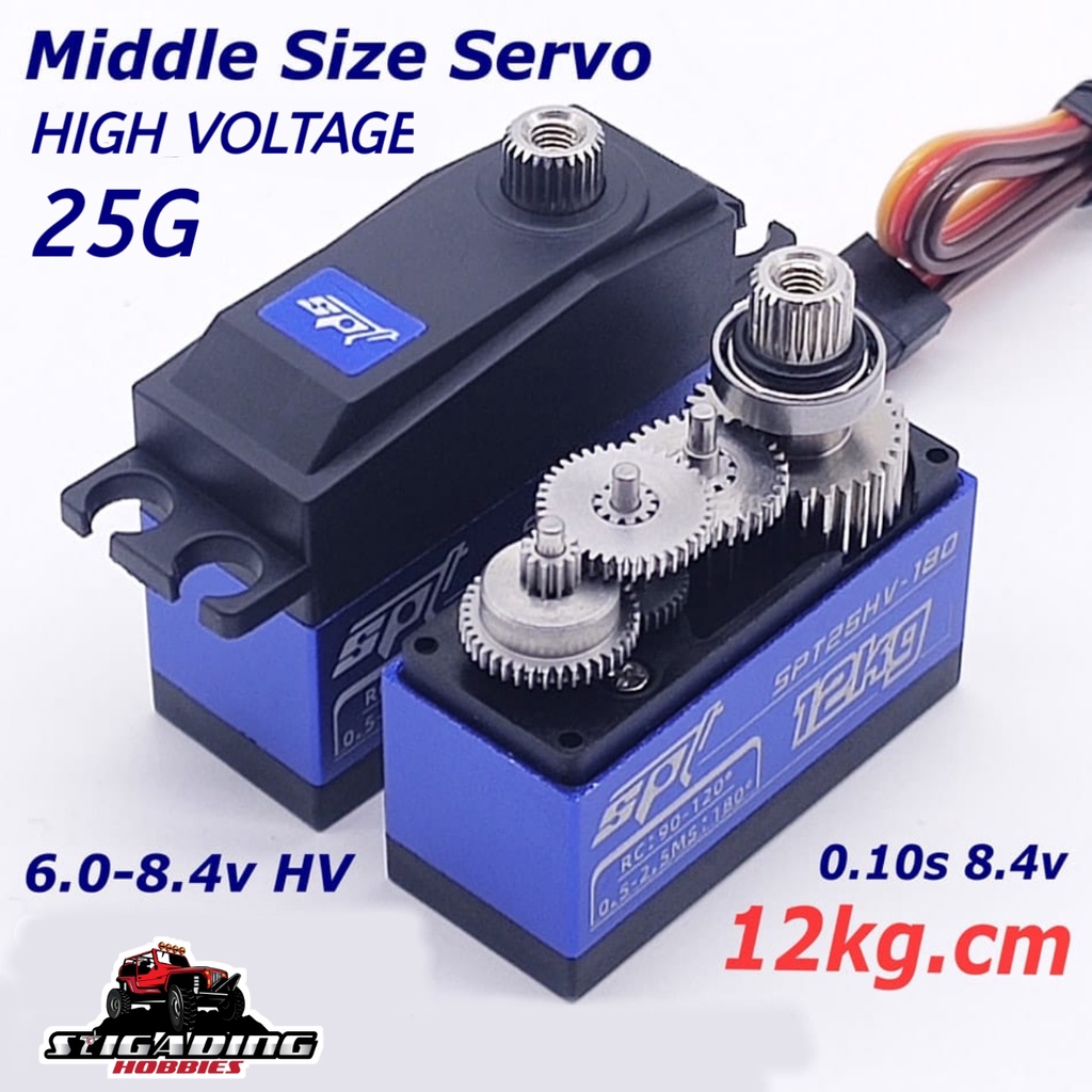 Jual MINI SERVO SPT 25HV HIGH VOLTAGE 25G METAL GEAR WATERPROOF ...