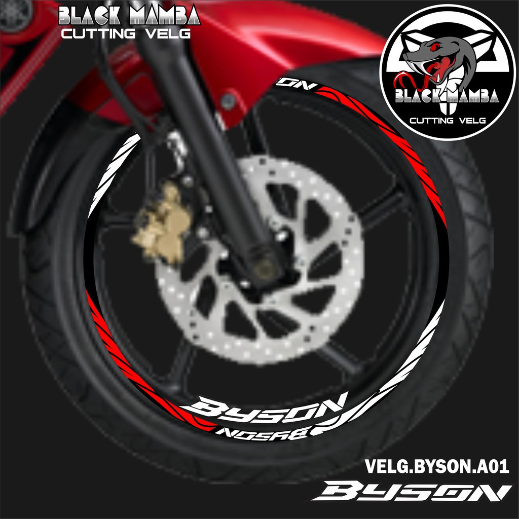 Jual (COD) CUTTING STICKER VELG BYSON - STIKER LIS LIST VARIASI BAN ...
