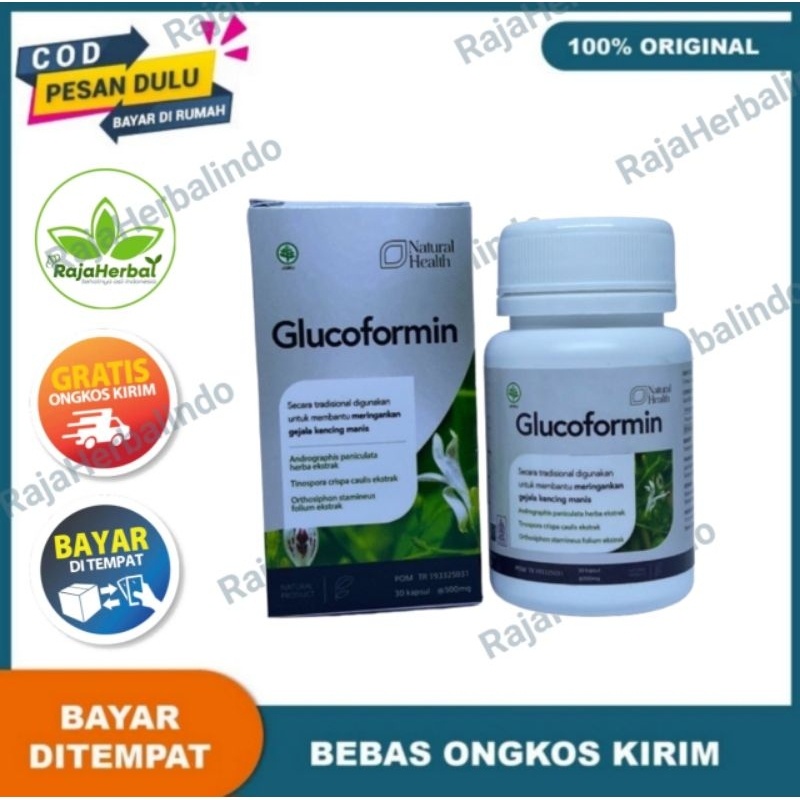 Jual Glucoformin herbal gluco formin original obat diabetes asli Bpom ...