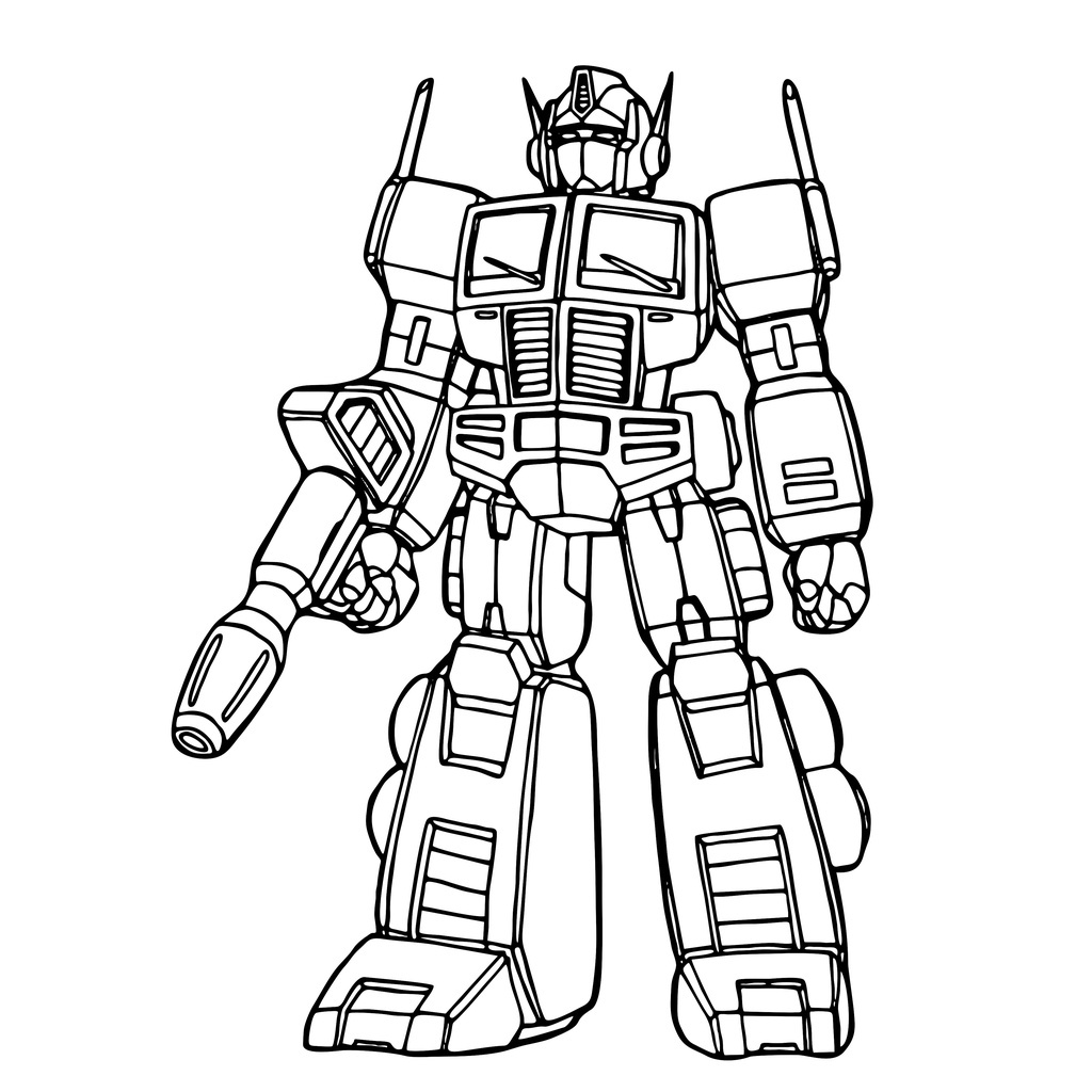 Jual Gambar Mewarnai ~ ROBOT/ Seketsa Lukis / Drawing Sketch / Sketsa ...