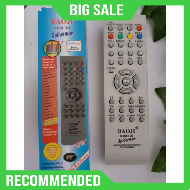 Jual remot tv untuk polytron dan digitec tanpa program | Shopee Indonesia