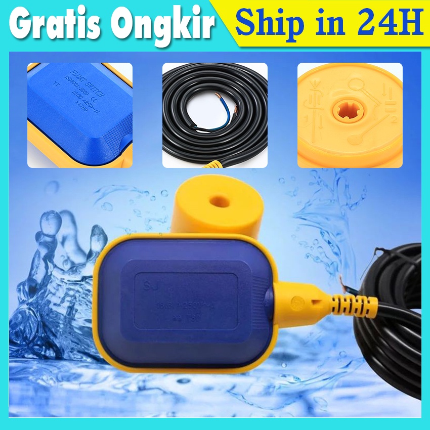 Jual Float Switch Kabel 2-10 Meter Pelampung Sensor Pompa Celup AC 220V ...