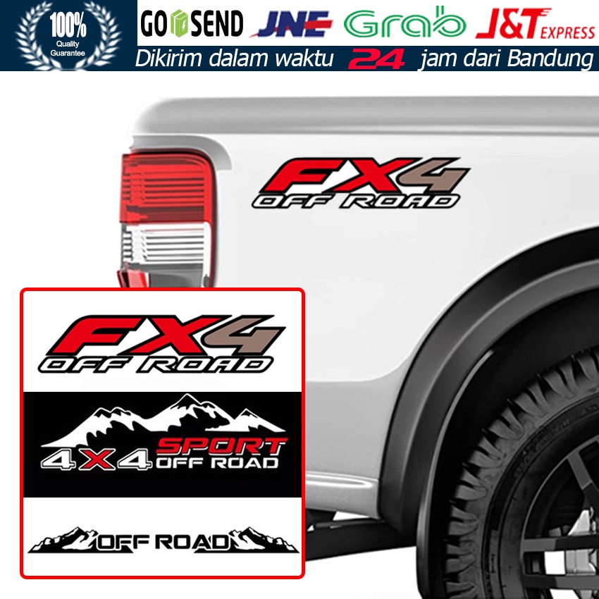 Jual Stiker Mobil Off-road 4x4 / Dekorasi Stiker TRD / Stiker Mobil 4x4 ...