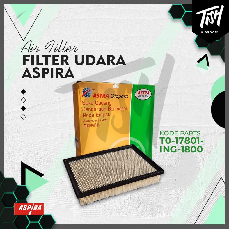 Jual Aspira TO-17801-ING Filter Udara HILUX REVO 2016-2022 Air Filter ...