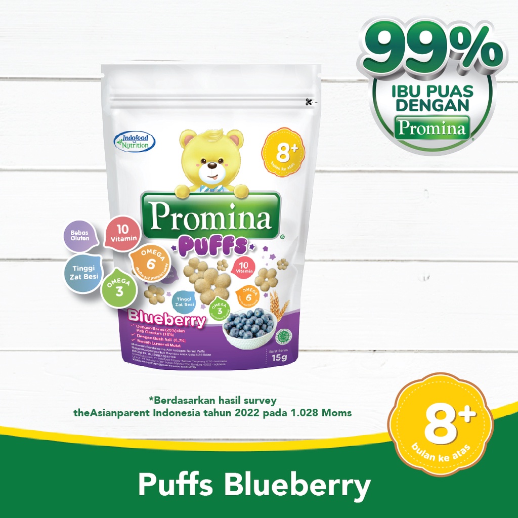 Jual PROMINA Puffs Blueberry 15 g | Shopee Indonesia