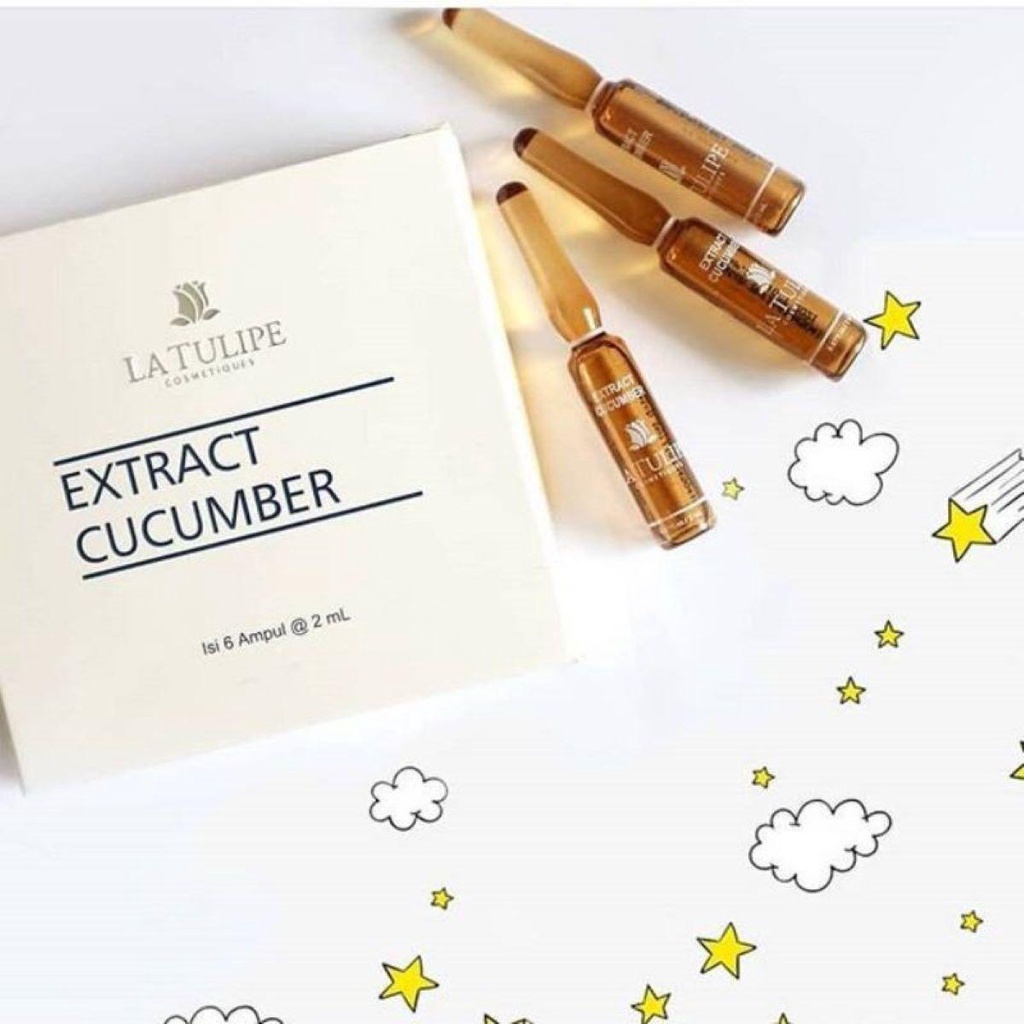 Jual La Tulipe Ampul Extract Cucumber Hidrasi Pemutihan Tanpa Pengharum ...