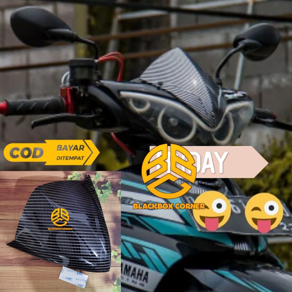 Jual VISOR JUPITER Z BURHAN CARBON - VISOR CARBON JUPITER Z BURHAN ...