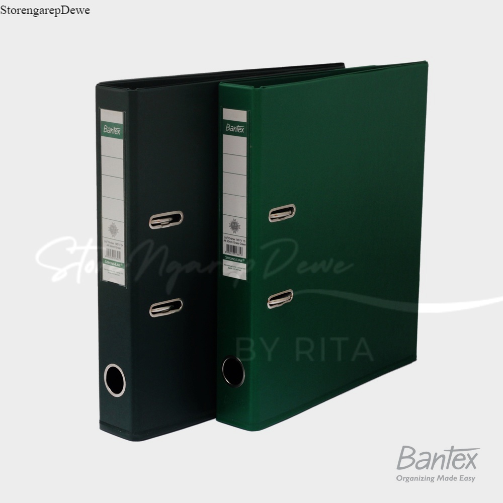 Jual Bantex Ordner A4 5cm Green - Grass Green 1451V PVC Lever Arch File ...