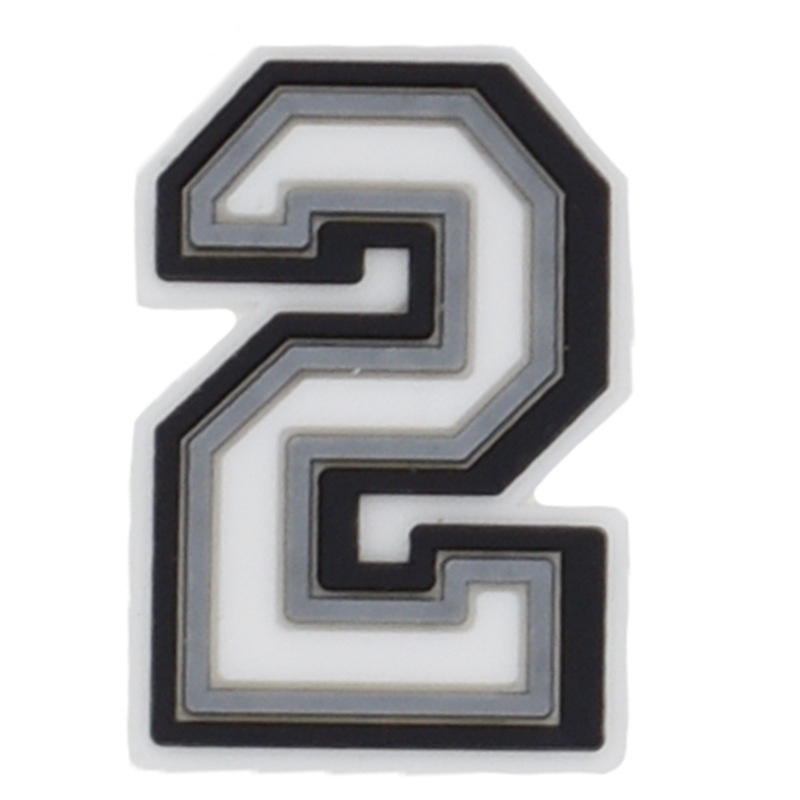 Jual AHT-002 Pin Bentuk Huruf Angka Pins Charm Untuk Hiasan Sandal ...