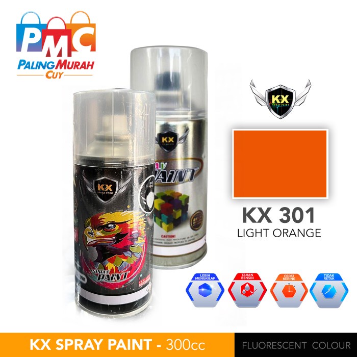 Jual Cat Semprot Aerosol / Pylox KX Paint - KX 301 FLUORESCENT LIGHT ...
