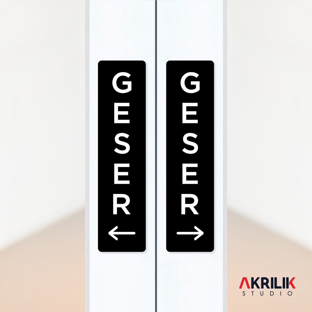 Jual Sign Door Geser Akrilik UV Print Pintu Board Dinding Acrylic ...
