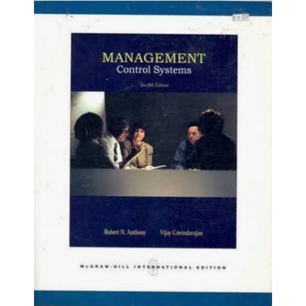 Jual Management Control Systems 12 twelfth edition _ Robert N Anthony ...