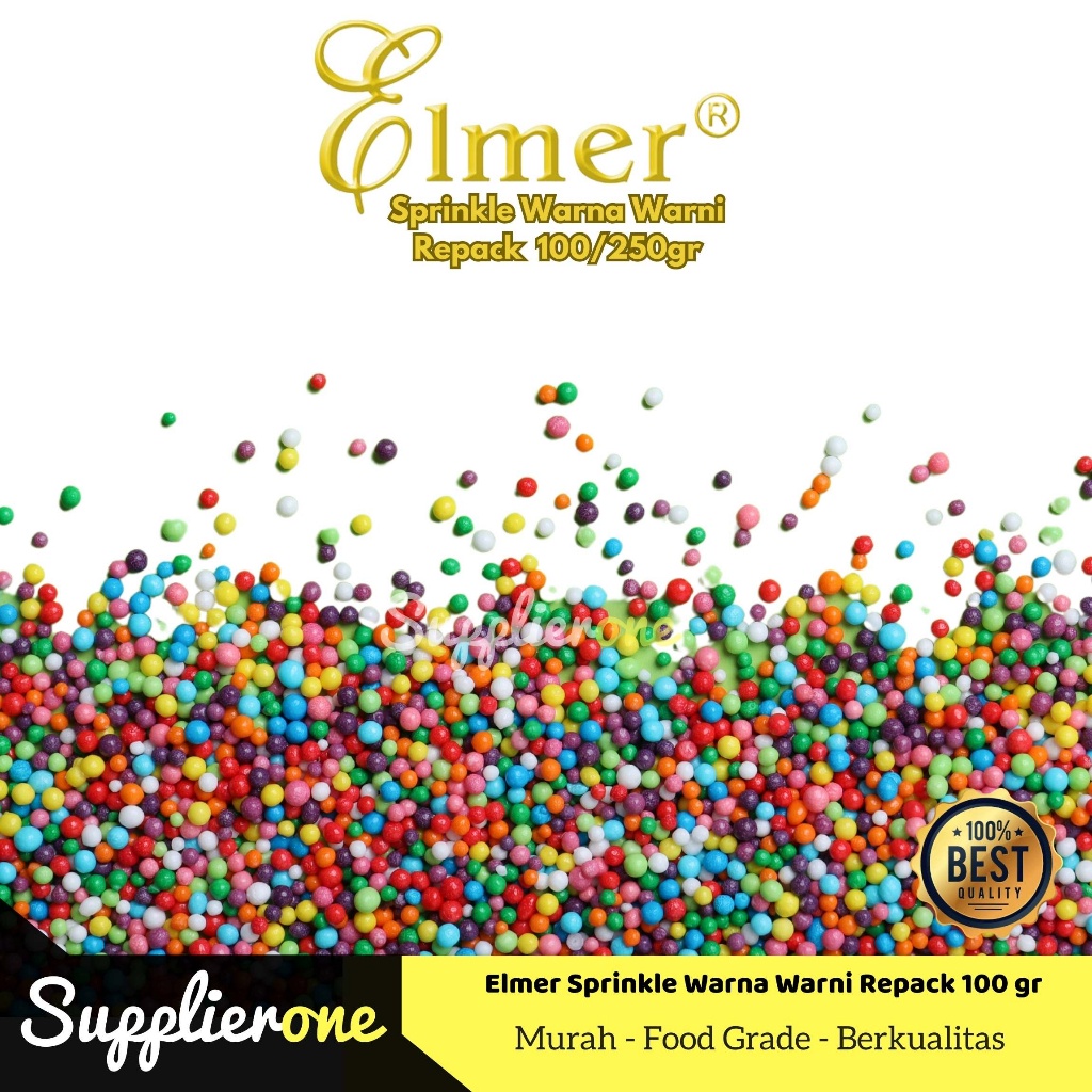 Jual Elmel Springkle / Springkle Warna Warni Repack 100 & 250gr ...