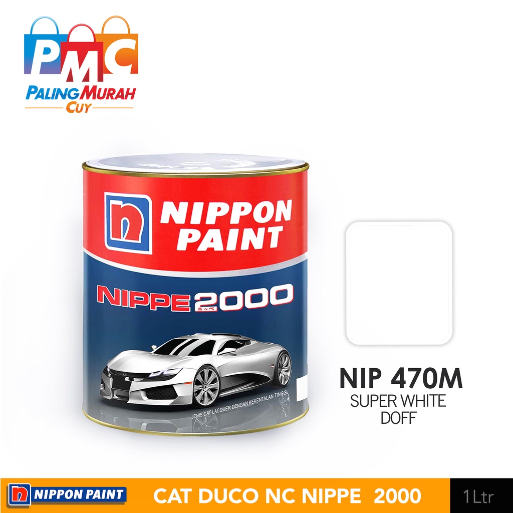 Jual Cat Duco Nippon Paint Nippe 2000 - 470M White Doff | Shopee Indonesia