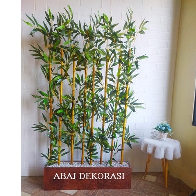 Jual Partisi Bambu T 150cm P75cm - Partisi Bambu - Partisi Artificial ...
