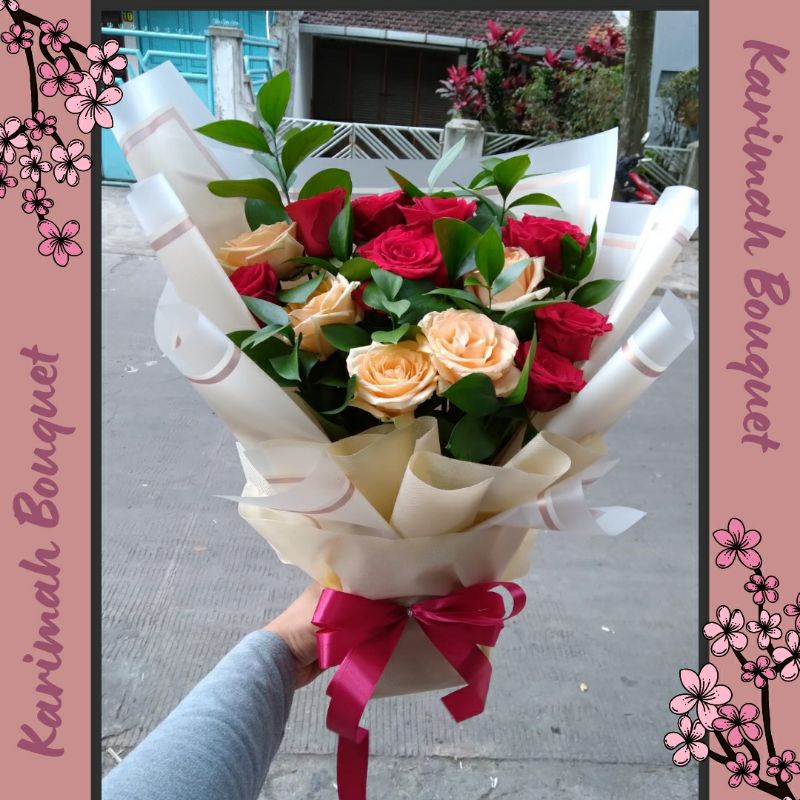 Jual LANGSUNG JADI! Buket Bunga Wisuda JUMBO / Bouquet Bunga / Bucket ...