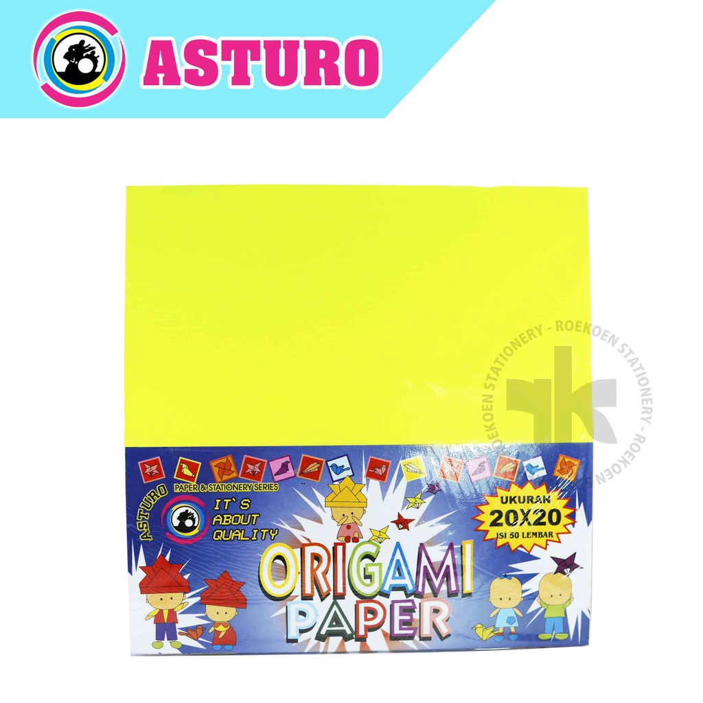 Jual Asturo Origami Paper Kertas Lipat Double Side Beda Warna (25 ...