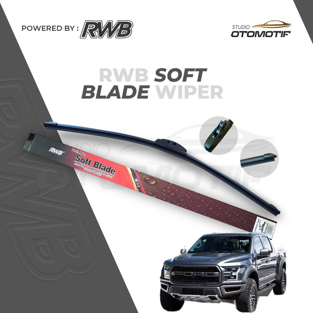 Jual RWB S52 WIPER FORD RANGER RAPTOR T6 2019 SOFT FRAMELESS WIPER ...