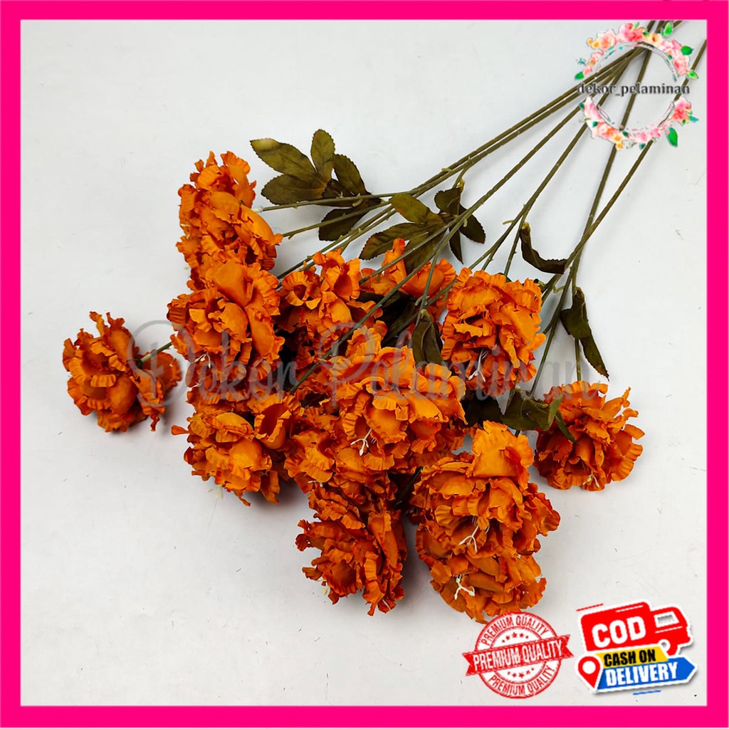 Jual Peony Rush Cabang 3 Bunga artificial Imitasi kain untuk Dekorasi ...