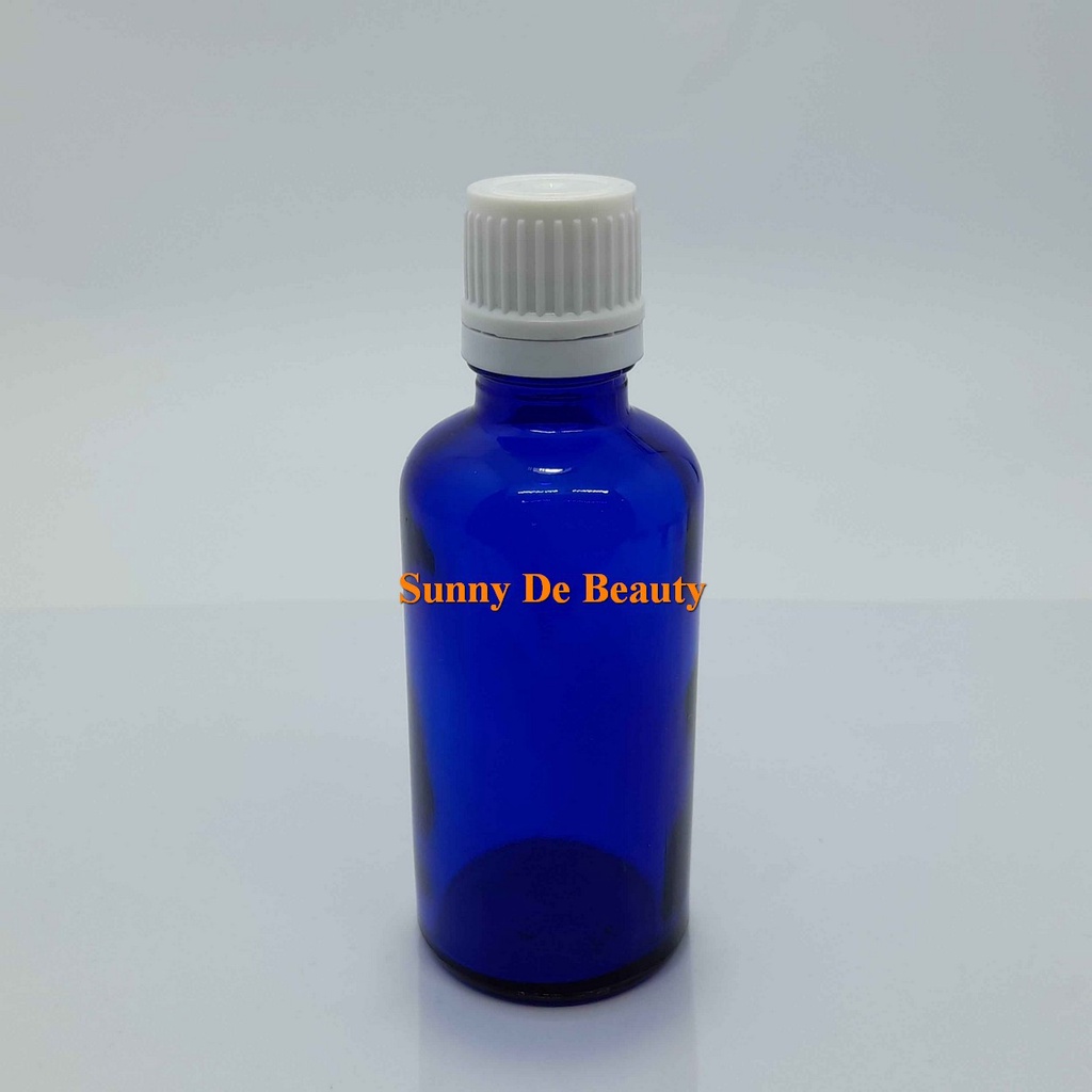 Jual Botol Kaca 50 ml Biru Original Br Tutup Drop PP Slim / Botol ...