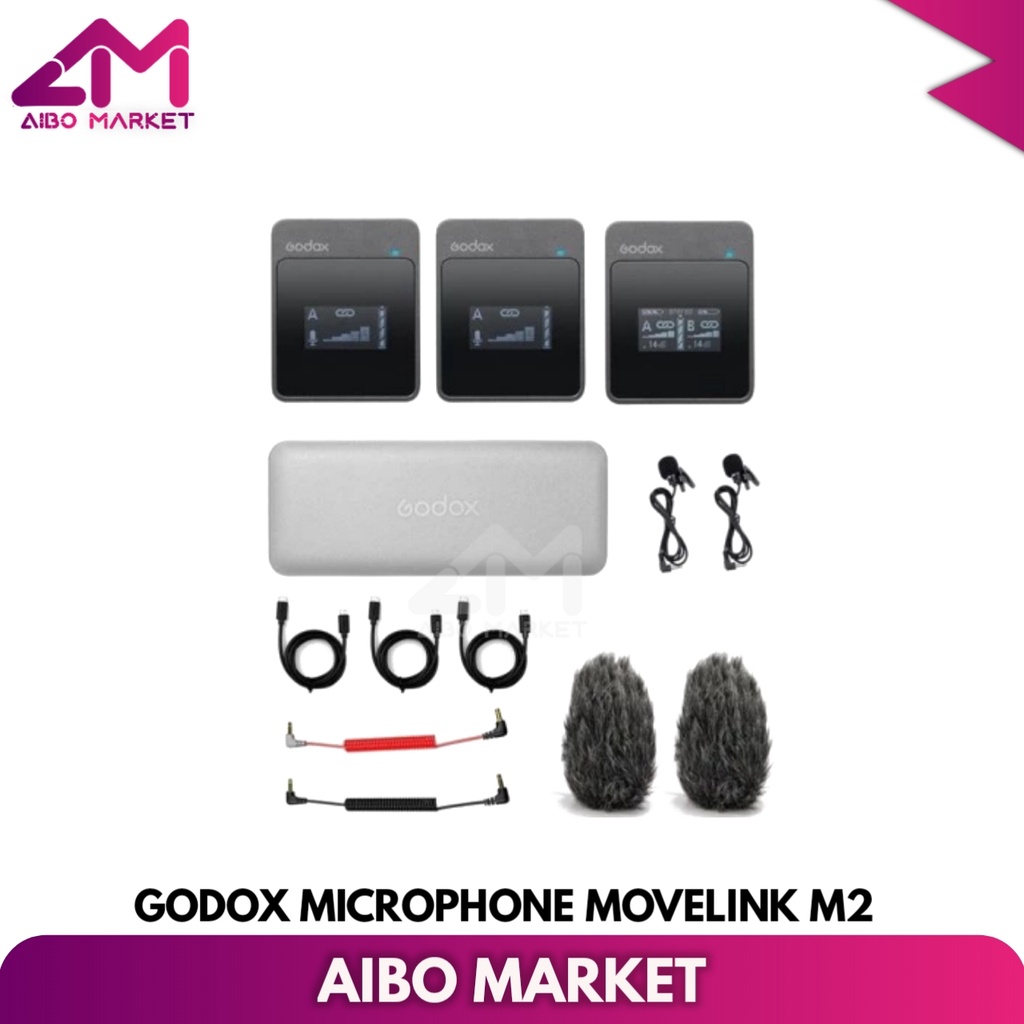 Jual Godox Movelink M2 Wireless Microphone System | Shopee Indonesia