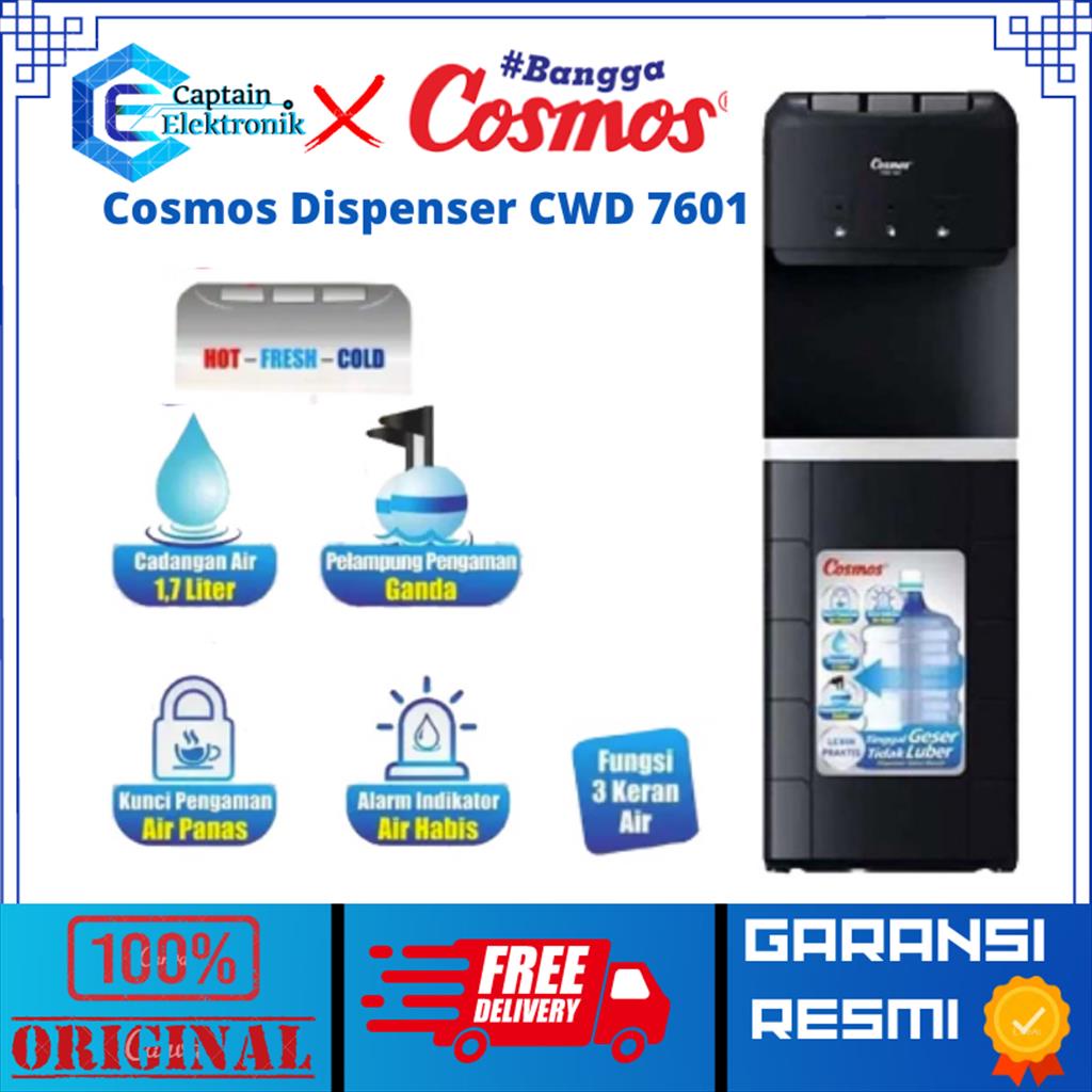 Jual Cosmos Dispenser Galon Bawah 3 KRAN CWD7601 CWD-7601 CWD 7601 ...