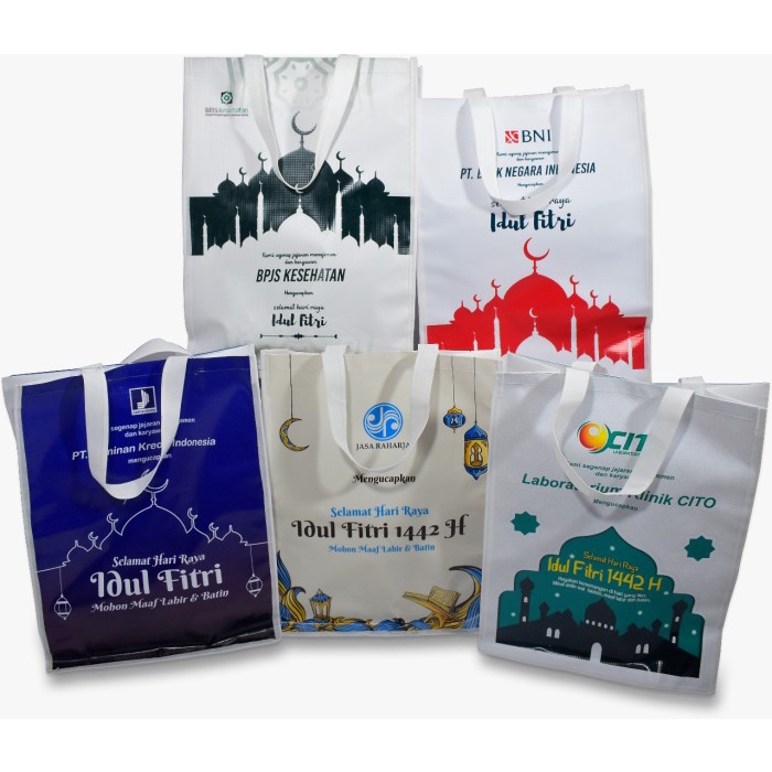 Jual TAS PARCEL SEMBAKO LEBARAN IDUL FITRI BAHAN FLEXY MMT 30x40x15 cm ...