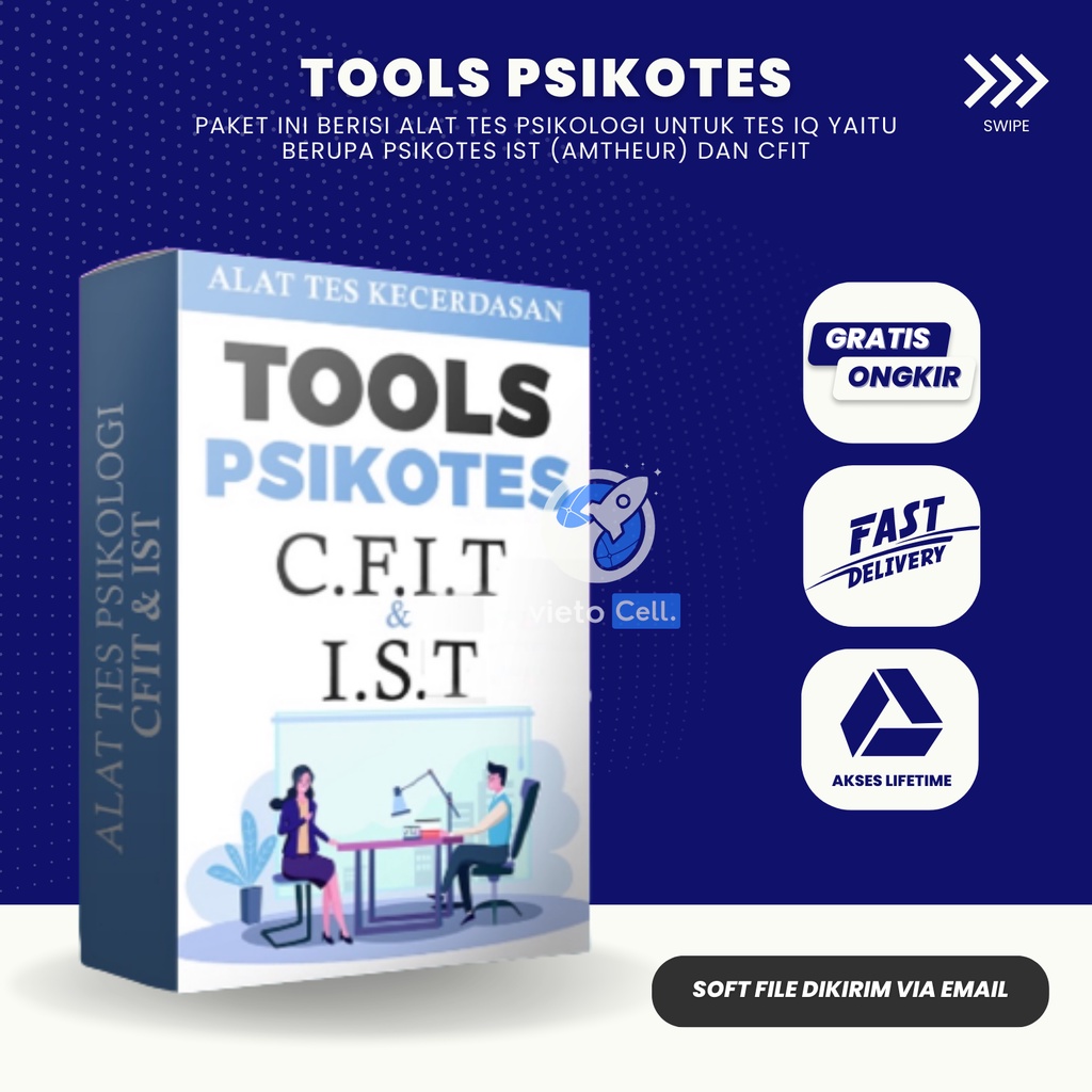 Jual TOOLS PSIKOTES - Alat Tes Psikologi CFIT & IST - Pengukur ...