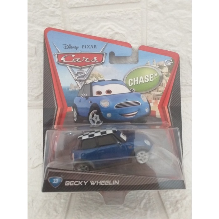 Jual DISNEY PIXAR CARS BECKY WHEELIN MINI COOPER BIRU TOY STORE MAINAN ...