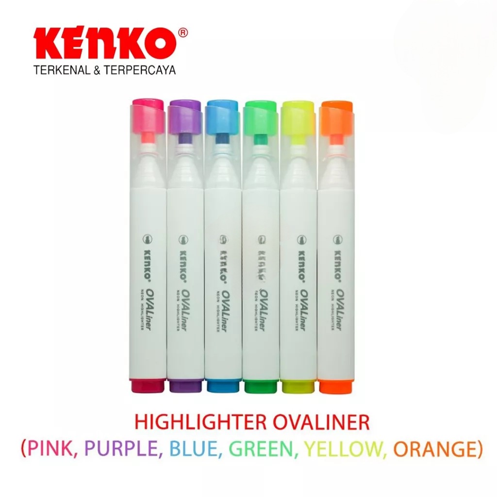 Jual SOS Highlighter KENKO Ovaliner(minimal 4)/Fluorescent Pen ...