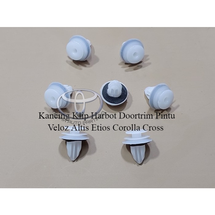 Jual Kancing Klip Harbot Doortrim Pintu Veloz Altis Etios Corolla Cross ...