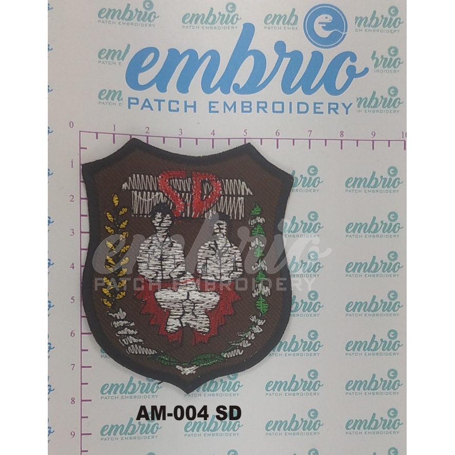 Jual Bordir Emblem SD Bordir Emblem Seragam SD Atribut Seragam Sekolah ...