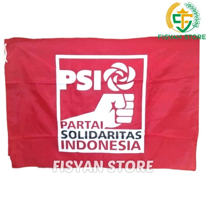 Jual Bendera Partai Solidaritas Indonesia | Bendera PSI 80 x 120 CM (50 ...