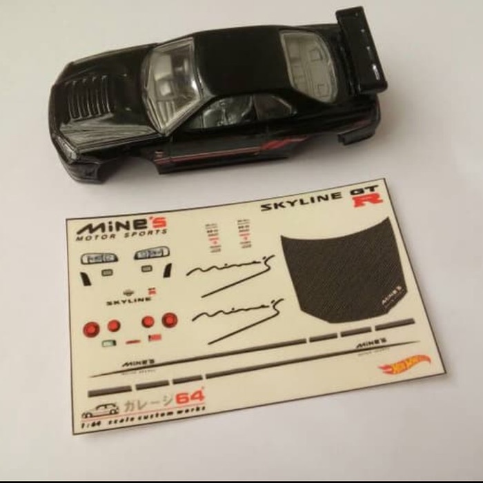 Jual Decal Set Hotwheels Nissan Skyline R34 Mines Motorsports NJS79 ...