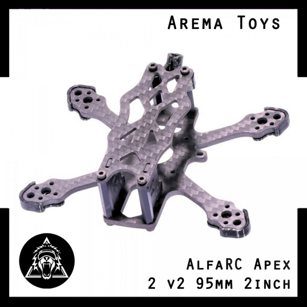 Jual AlfaRC Apex 2 v2 95mm 2inch Carbon Fiber Frame | Shopee Indonesia