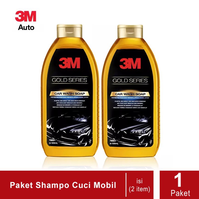 Jual Paket 2 Botol - 3M Auto Car Wash Soap Gold Series - Sabun Sampo ...