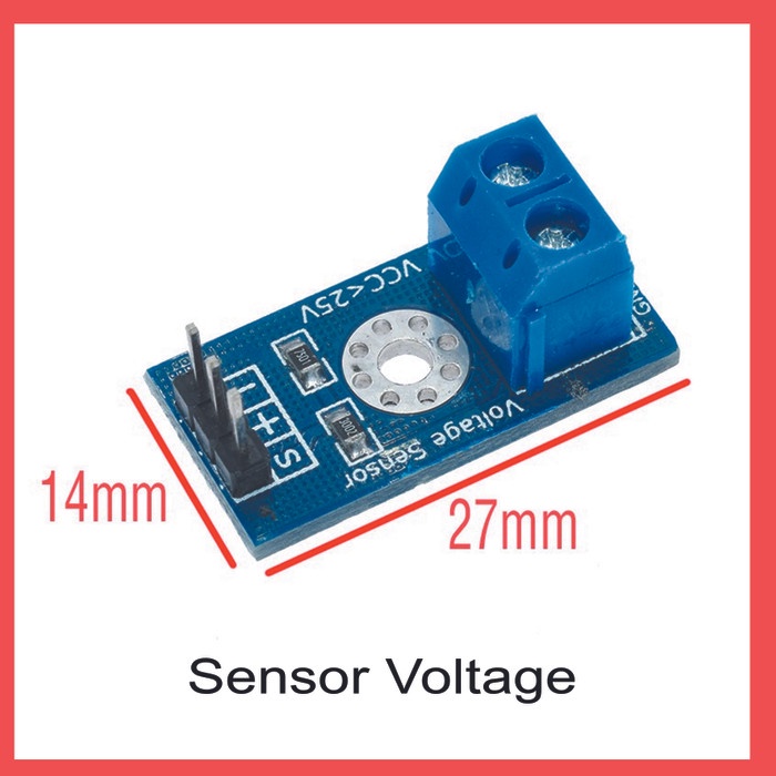 Jual Voltage Sensor Module Sensor Tegangan 0-25V | Shopee Indonesia
