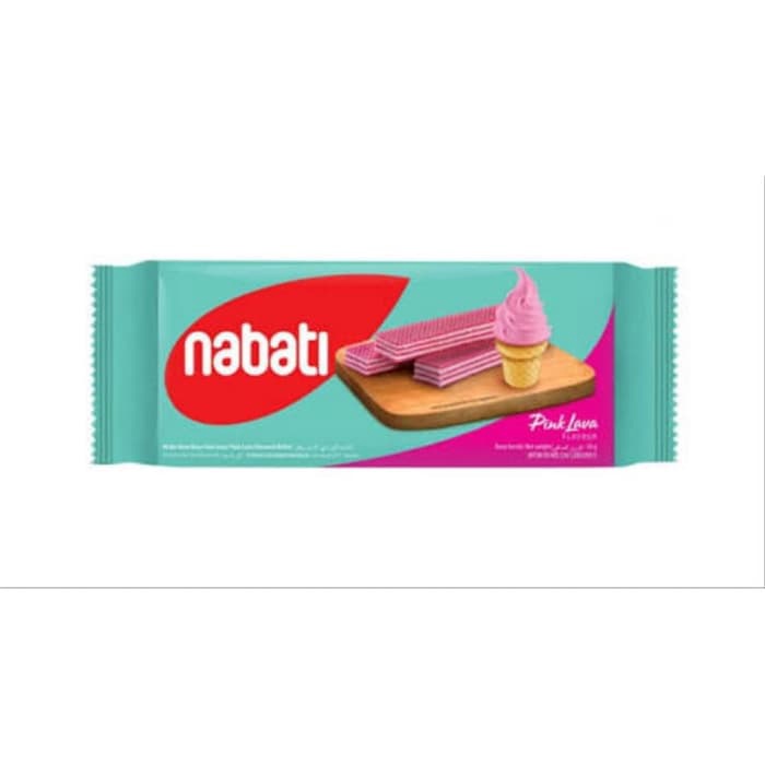 Jual Nabati Rasa Pink Lava 130 gram | Biskuit Wafer Nabati Pink Murah ...