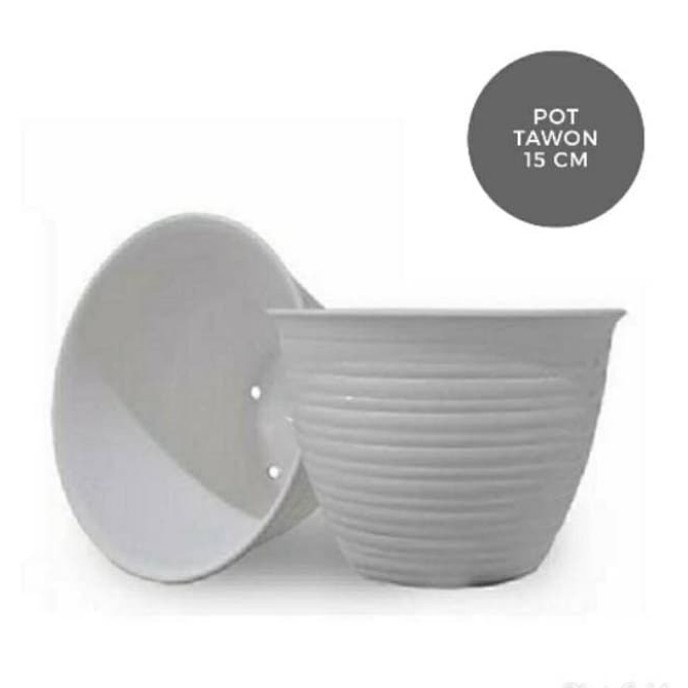 Jual POT TAWON PUTI UKURAN 15 CM / POT TANAMAN | Shopee Indonesia