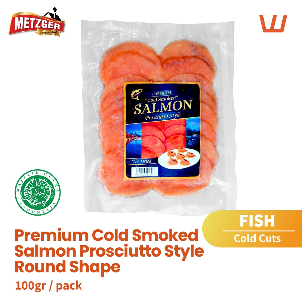 Jual Premium Cold Smoked Salmon Prosciutto Style Round Sliced 100gr ...